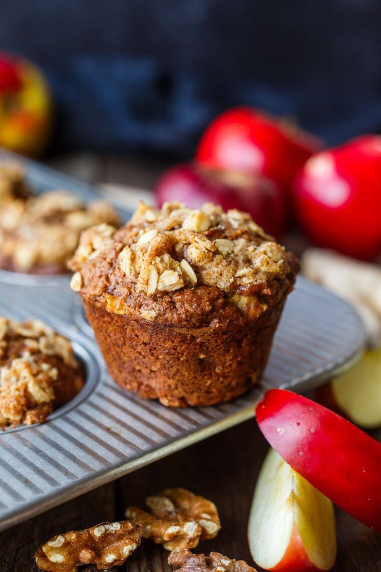 Apple Oat Muffins | Feasting At Home