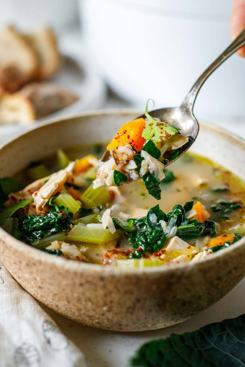 Turkey Rice Soup | Feasting At Home