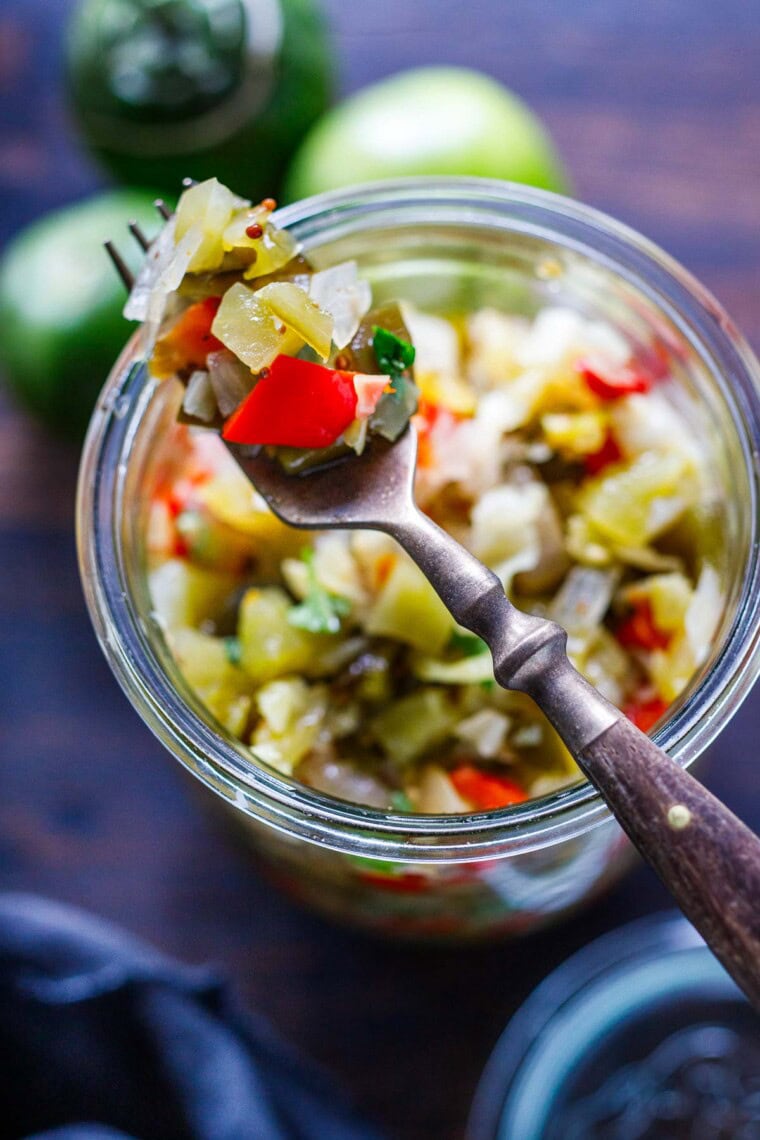 Green Tomato Chow Chow - Feasting At Home