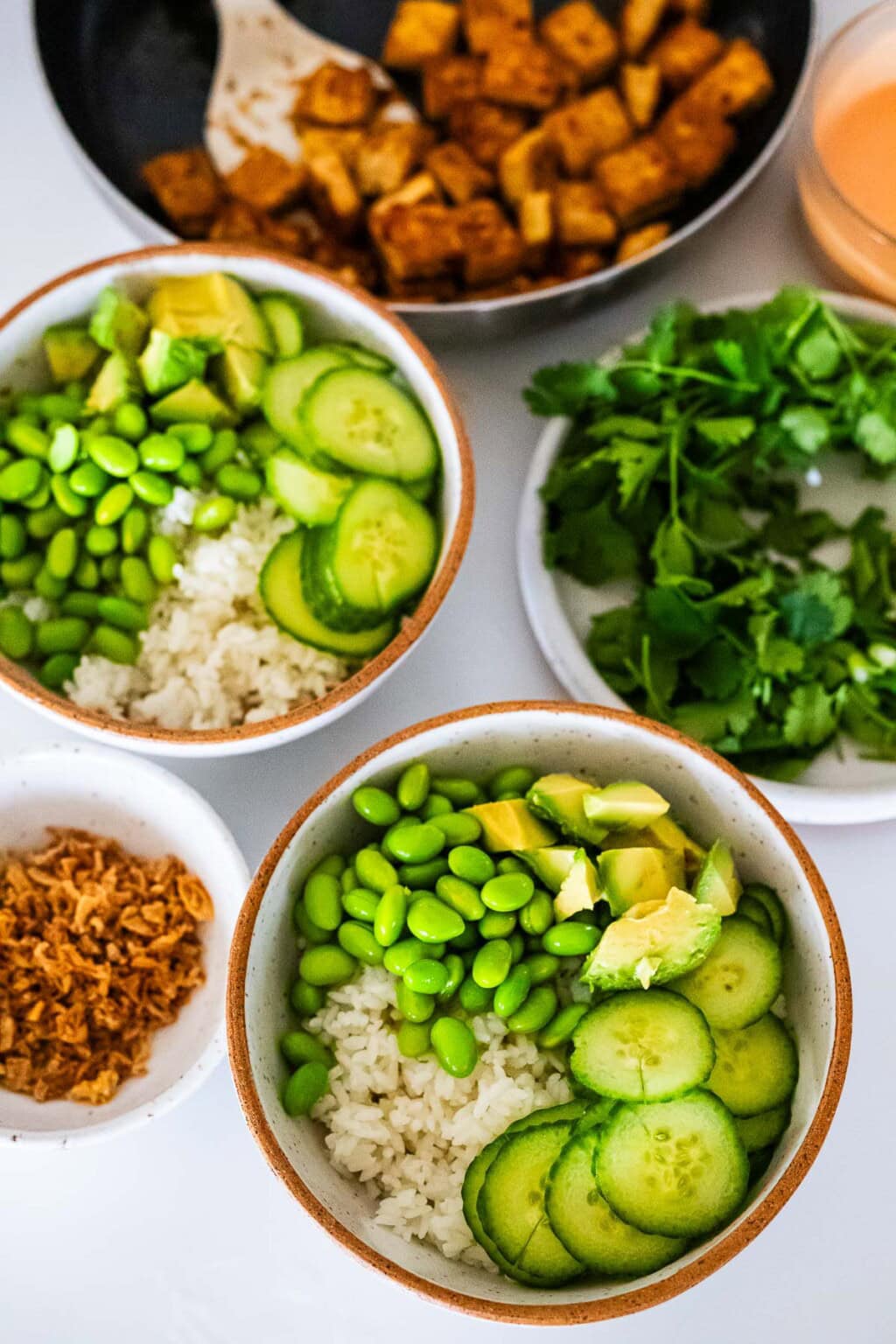 Sticky Glazed Tofu Bowl | Feasting At Home