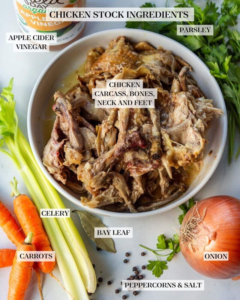 Homemade Chicken Stock | Feasting At Home