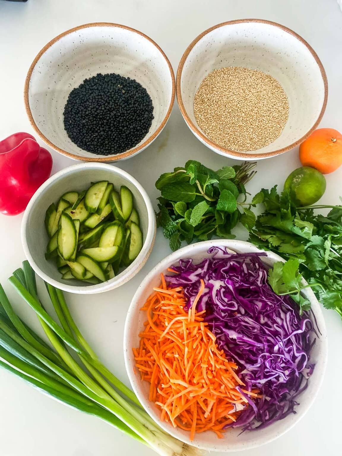 Thai Quinoa Lentil Salad | Feasting At Home