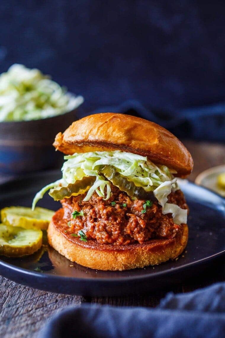 Homemade Sloppy Joe Recipe - Feasting at Home