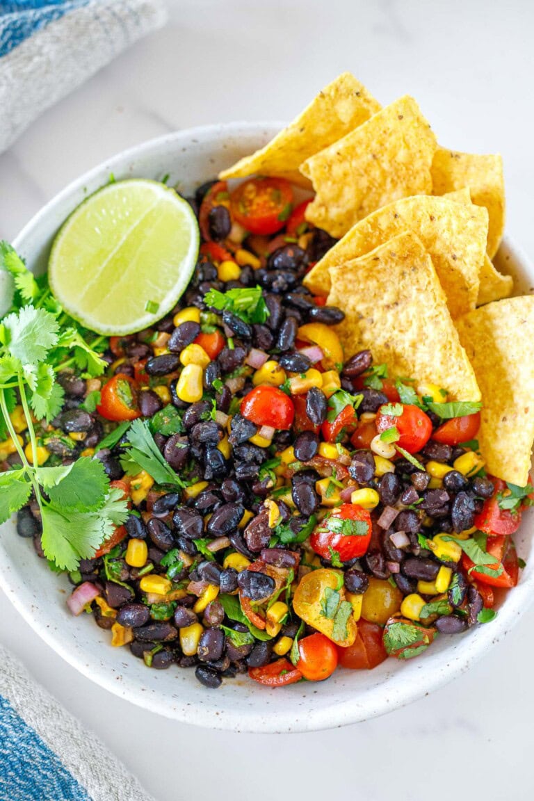 The Best Black Bean Salsa | Feasting At Home