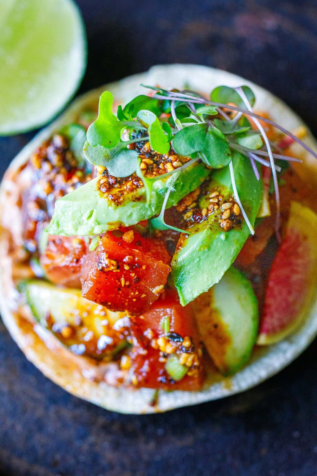 Tuna Tostadas (Tostadas de Atún) | Feasting At Home