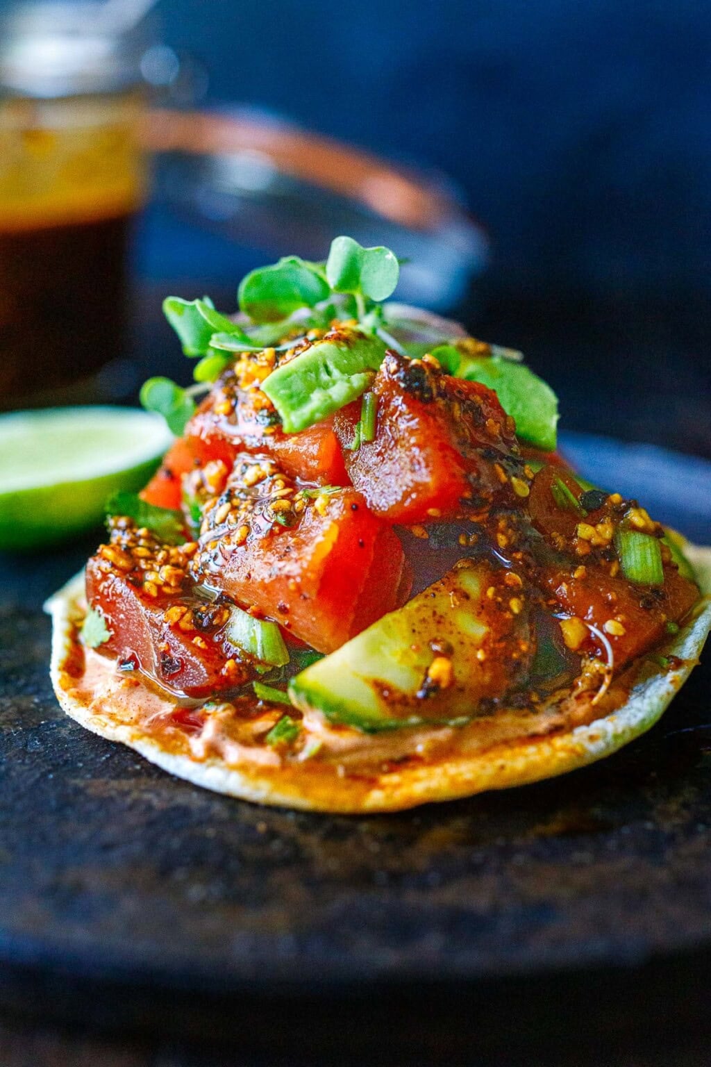 Tuna Tostadas (Tostadas de Atún) | Feasting At Home
