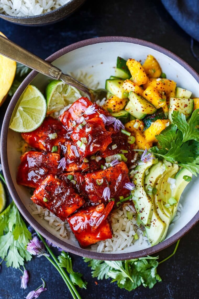 Miso Salmon Bowl | Feasting At Home