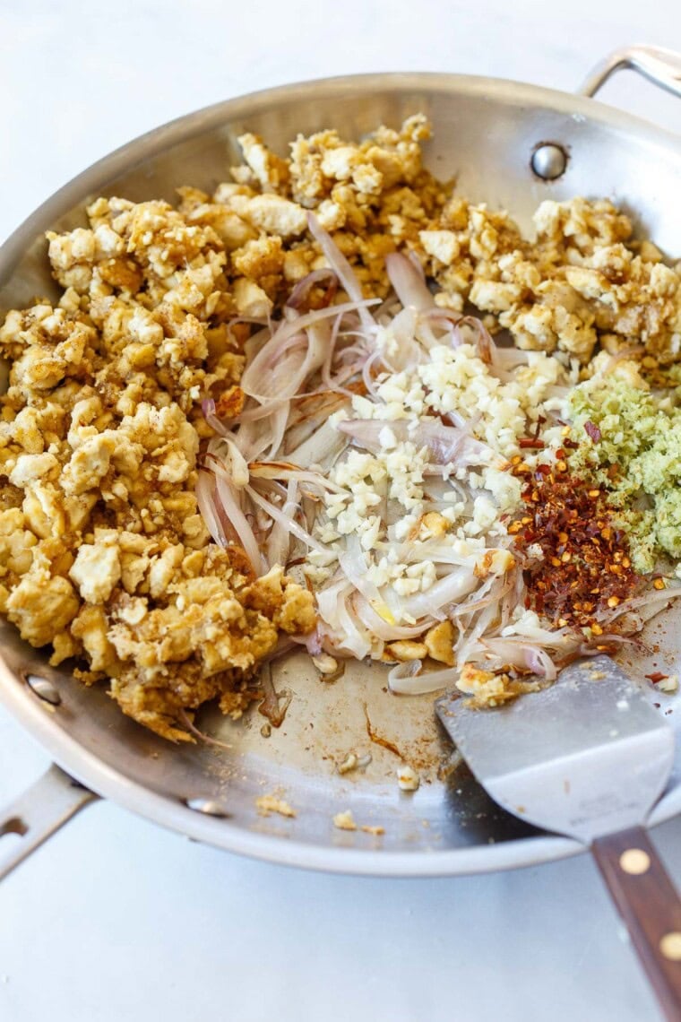 Easy Vegan Tofu Larb Salad Recipe | Feasting At Home