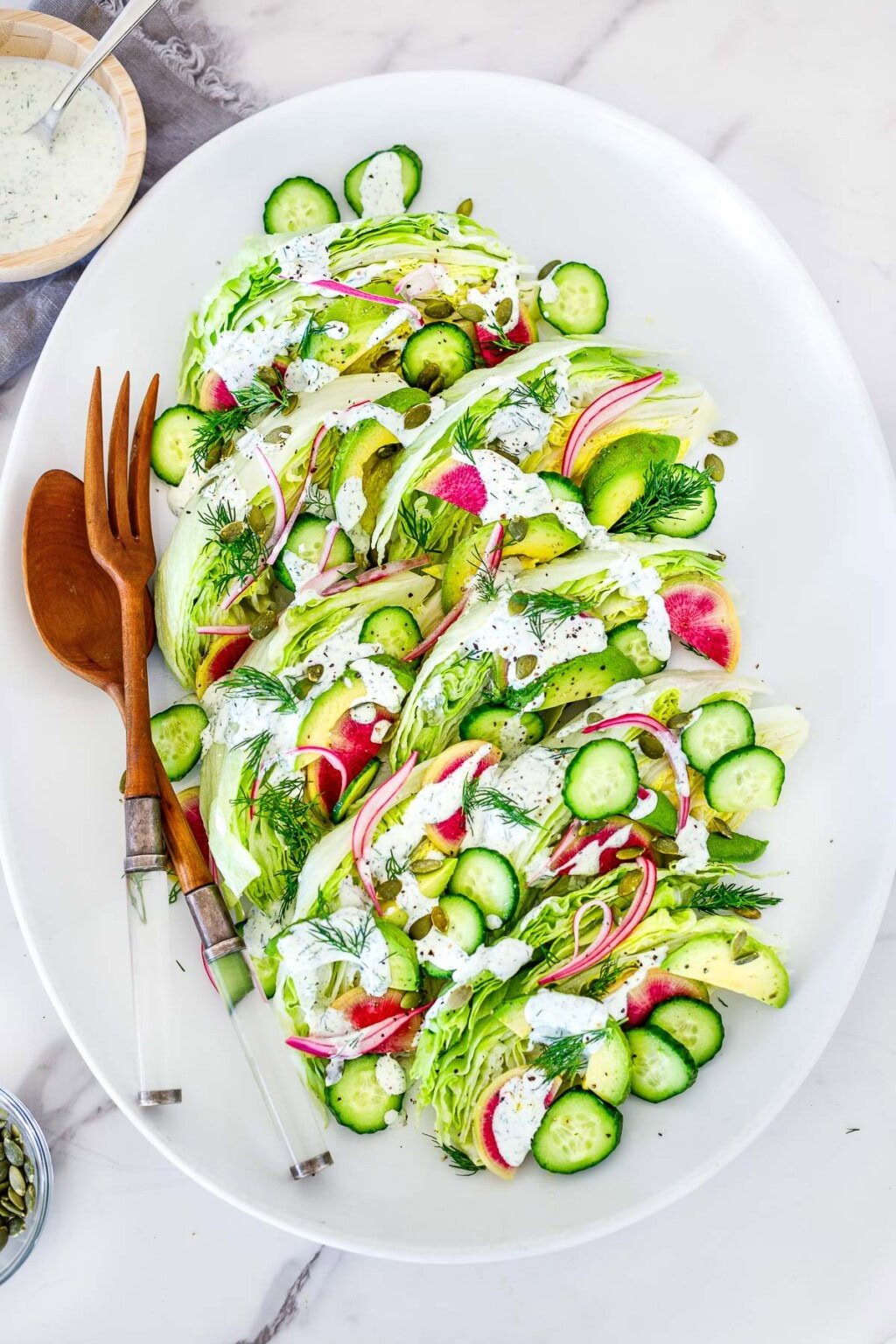 Easy Iceberg Lettuce Wedge Salad for Summer | Feasting At Home