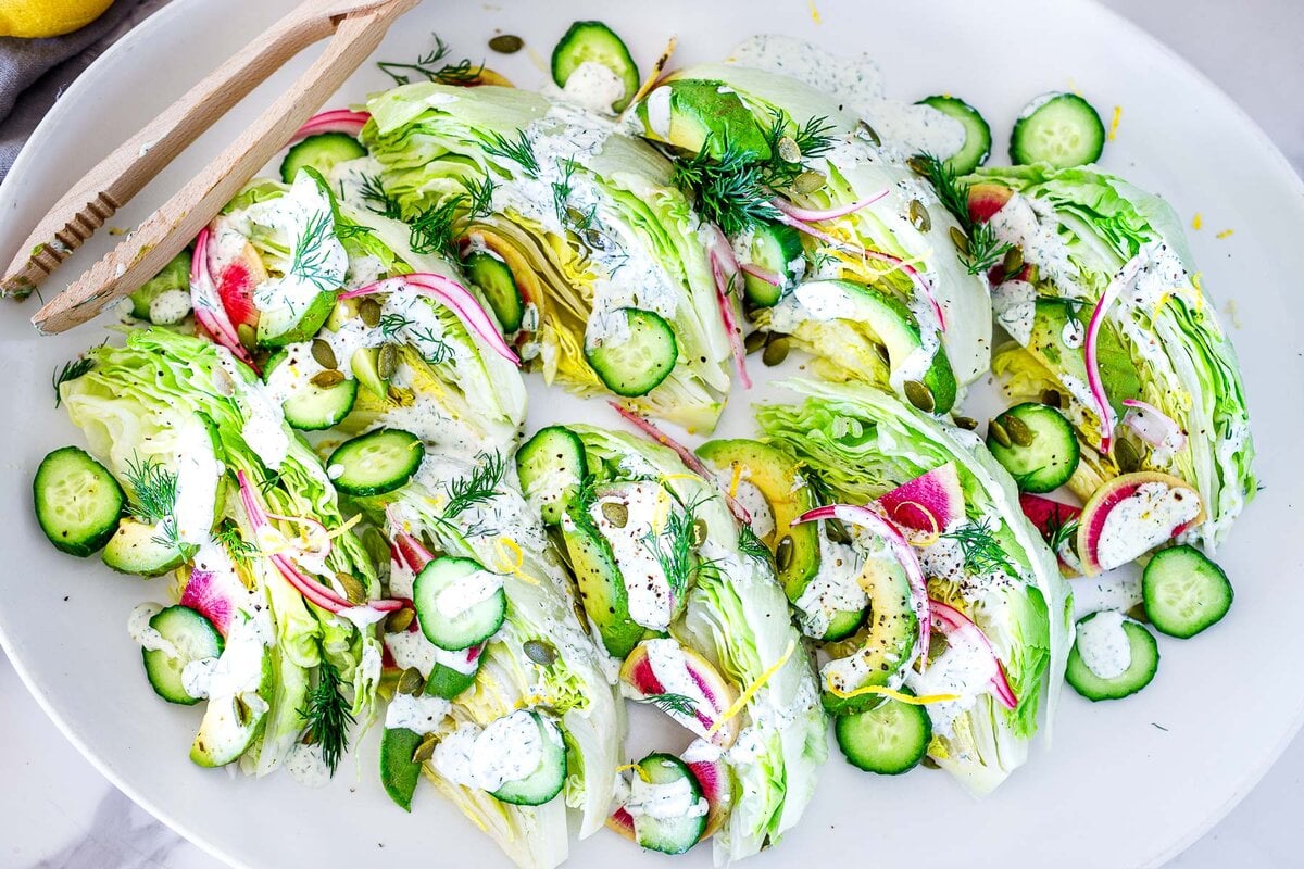 Salade de laitue iceberg facile pour l'été - Légumes.fr