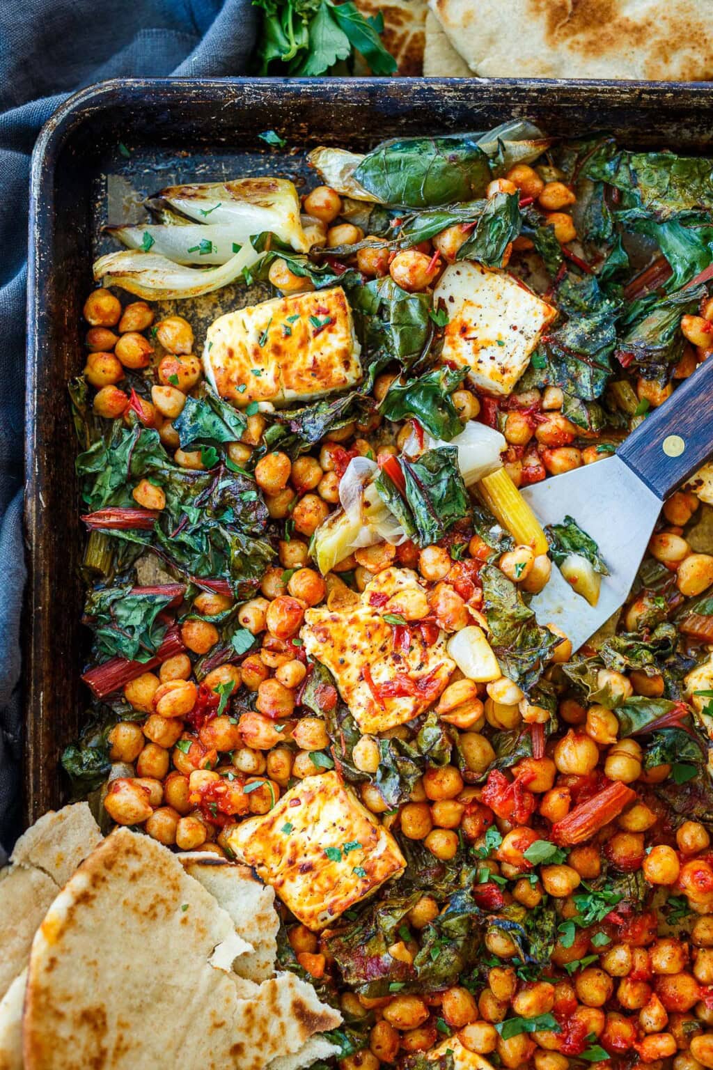 Pesto Chickpeas: A Quick Easy Dinner | Feasting At Home