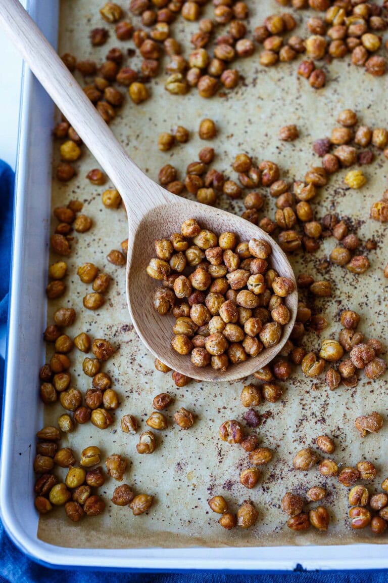 Crispy Roasted Chickpeas | Feasting At Home