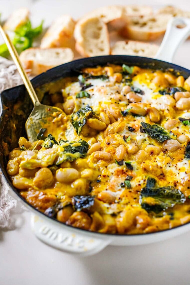Cozy Baked Beans with Butternut Sauce | Feasting At Home