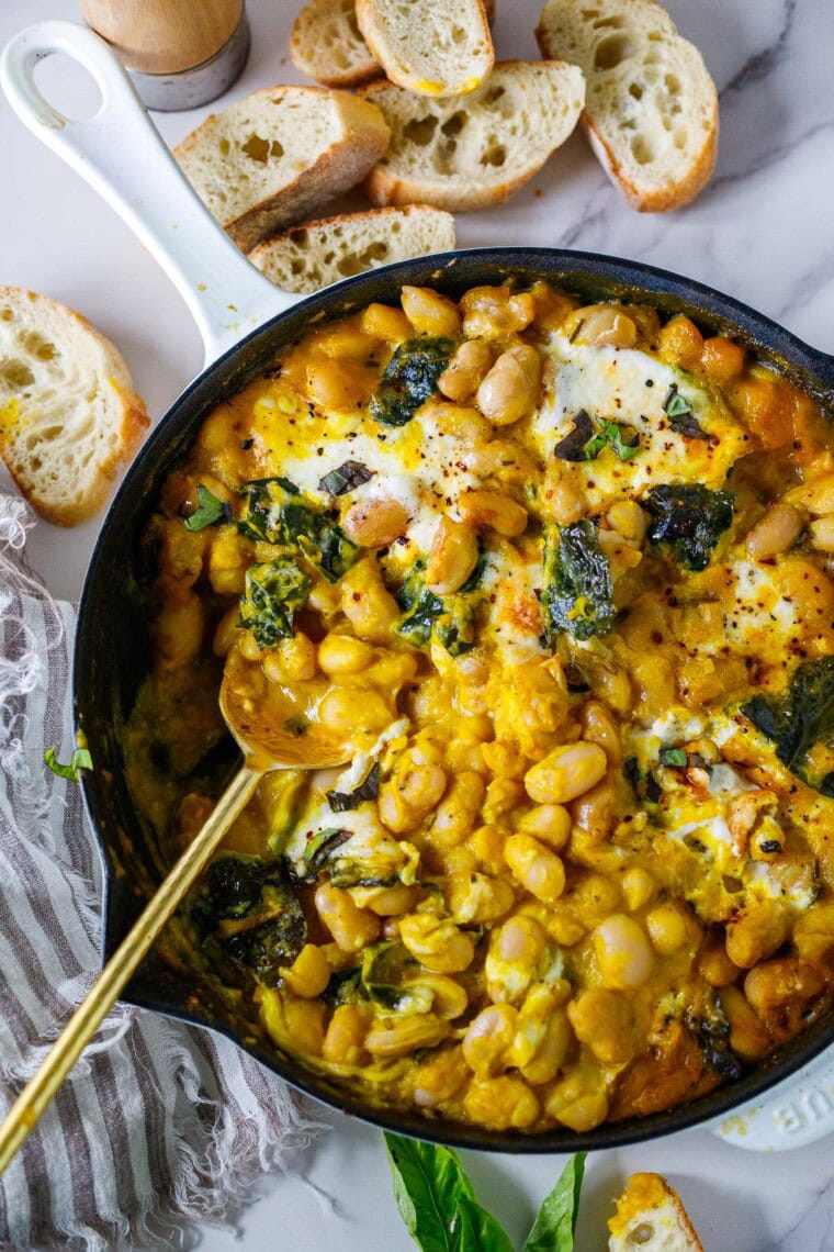 Cozy Baked Beans with Butternut Sauce | Feasting At Home