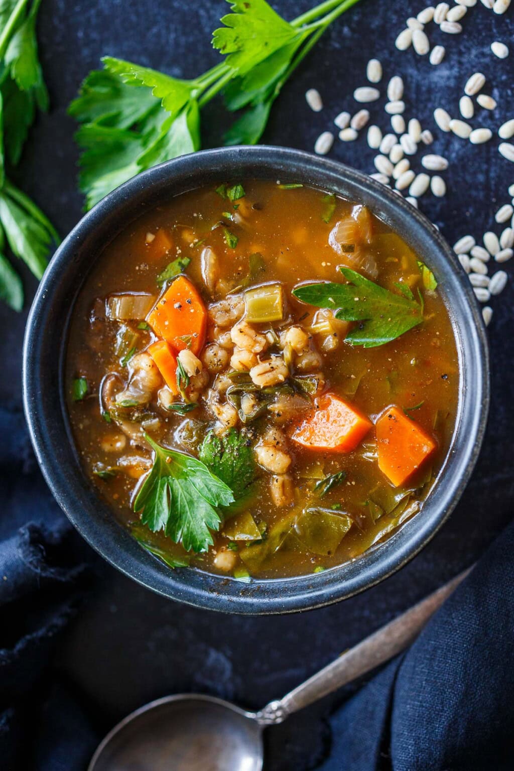 Vegetable Barley Soup | Feasting At Home