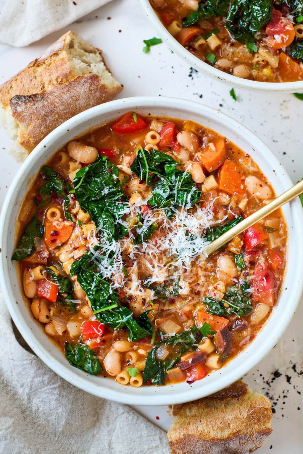 Turkey Minestrone Soup | Feasting At Home