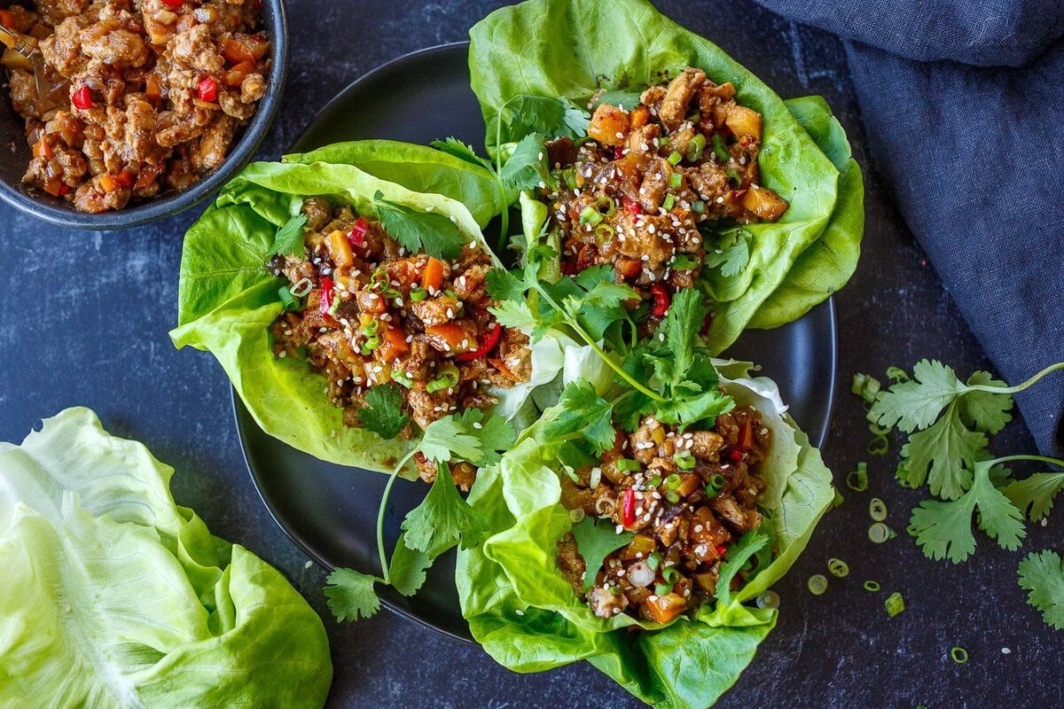 Asian Chicken Lettuce Wraps | Feasting At Home